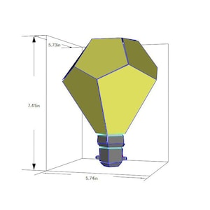 DIY Papercraft Bulb Model,paper Bulb,bulb Decoration,wall Hanging,wall ...
