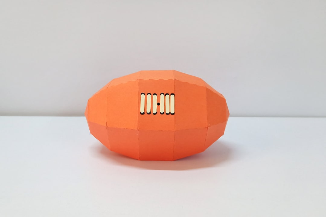 DIY Papercraft Rugby Ball,printable Football,paper Ball,rugby Party ...