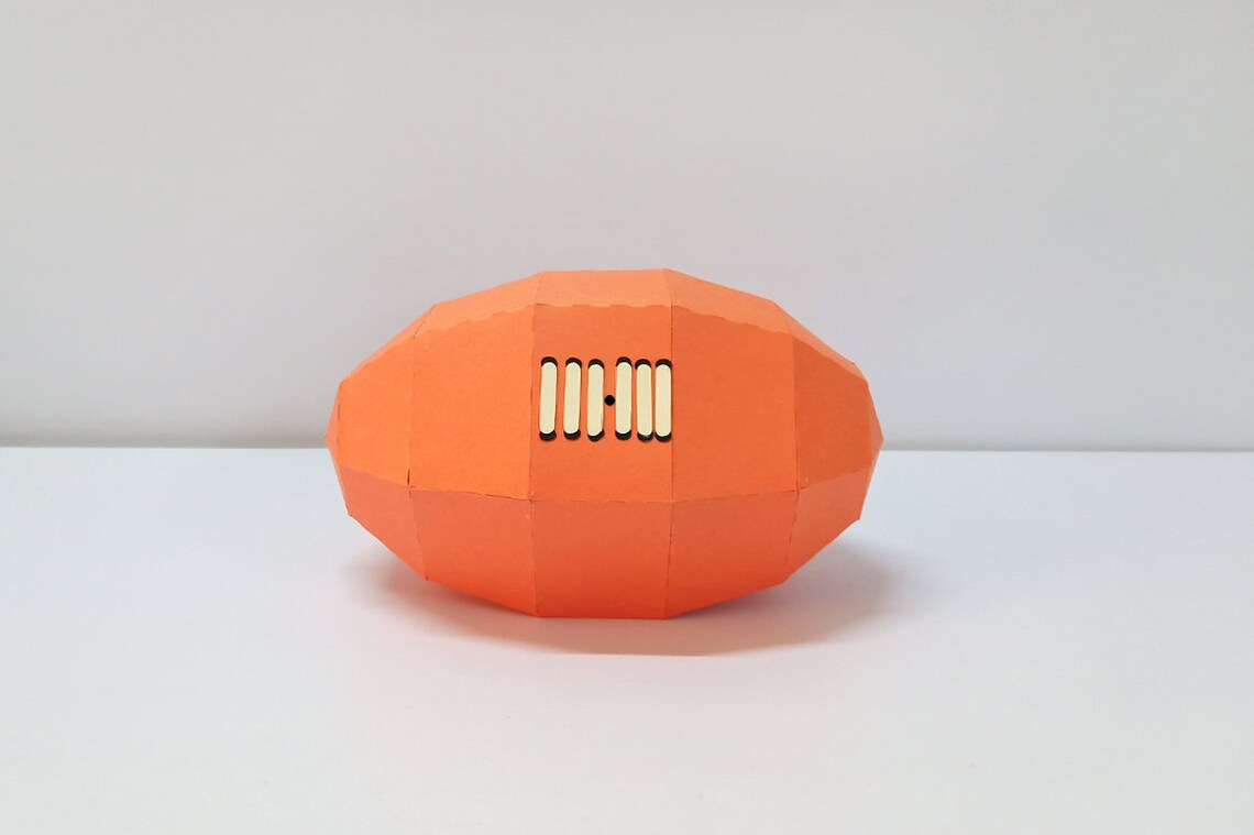 DIY Papercraft Rugby Ball,printable Football,paper Ball,rugby Party ...