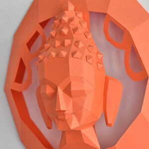 DIY Papercraft Buddha Head Trophy,buddha Trophy,buddha Gifts,buddha ...