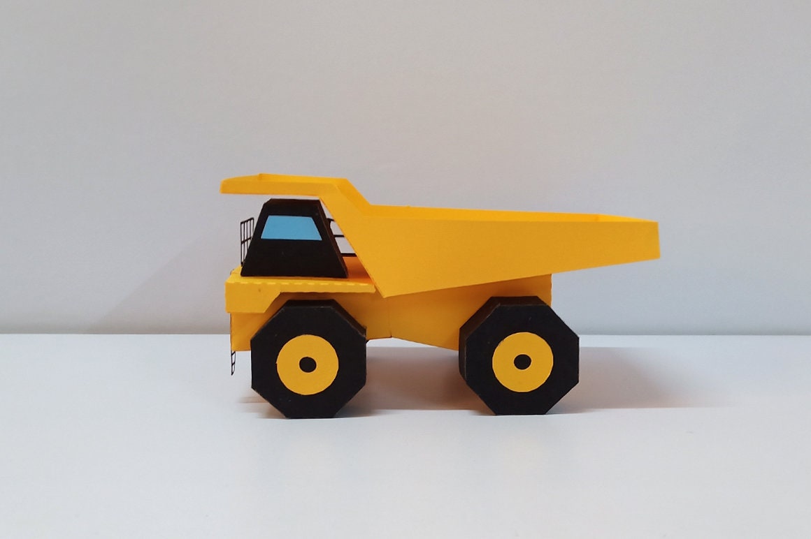 DIY Printable Dump Truckpapercraft Truckdump Truck - Etsy Canada