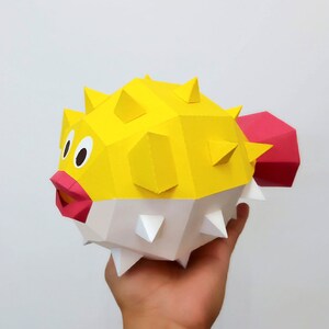 DIY Puffer Fish,papercraft Fish,3d Puffer Fish,paper Toy,party ...