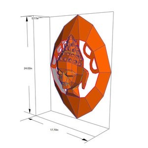 DIY Papercraft Buddha Head Trophy,buddha Trophy,buddha Gifts,buddha ...