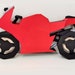 DIY Papercraft Sports Bike,paper Toy,yamaha R6,lowpoly Motorbike ...