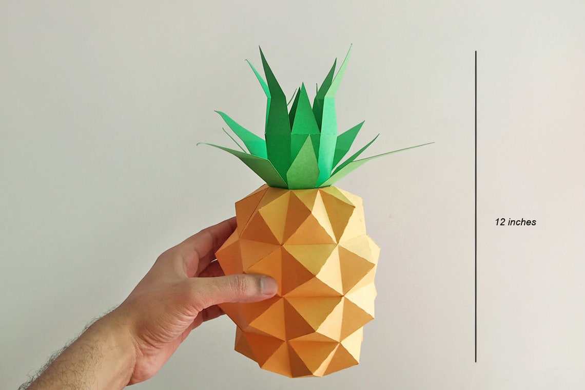 DIY Papercraft Pineapplepapercraft Fruitpaper Toyparty - Etsy