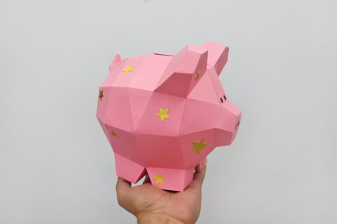 DIY Papercraft Piggy Banknursery Decorbabyshower Decordiy - Etsy