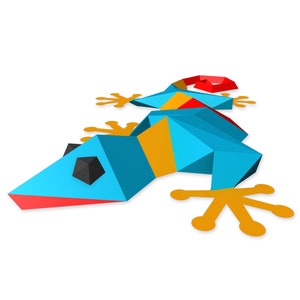 DIY Papercraft Gecko,papercraft Lizard,grcko Dxf,gecko Png,lizard Png ...