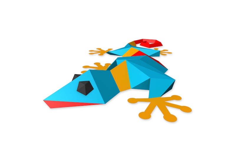 DIY Papercraft Geckopapercraft Lizardgrcko Dxfgecko - Etsy