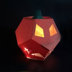 Halloween Pumpkin Lamp,diy Paper Craft,papercraft,3d Papercraft ...