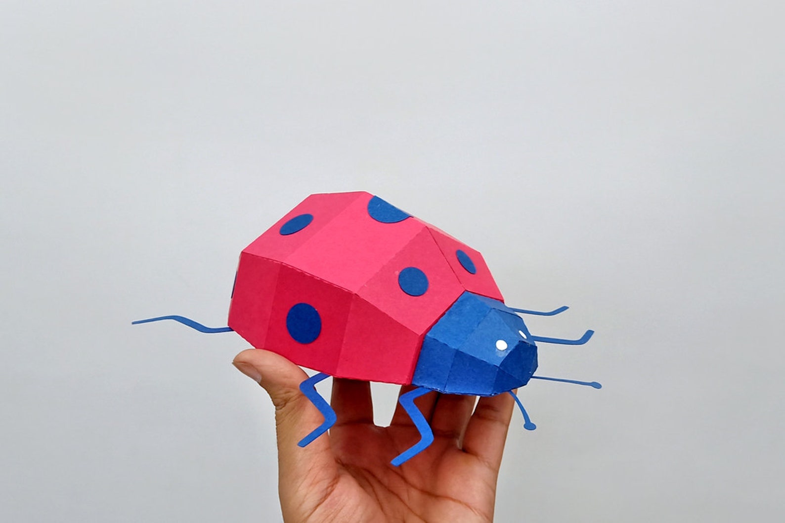 DIY Papercraft Ladybuglady Buglady Beetleladybug - Etsy