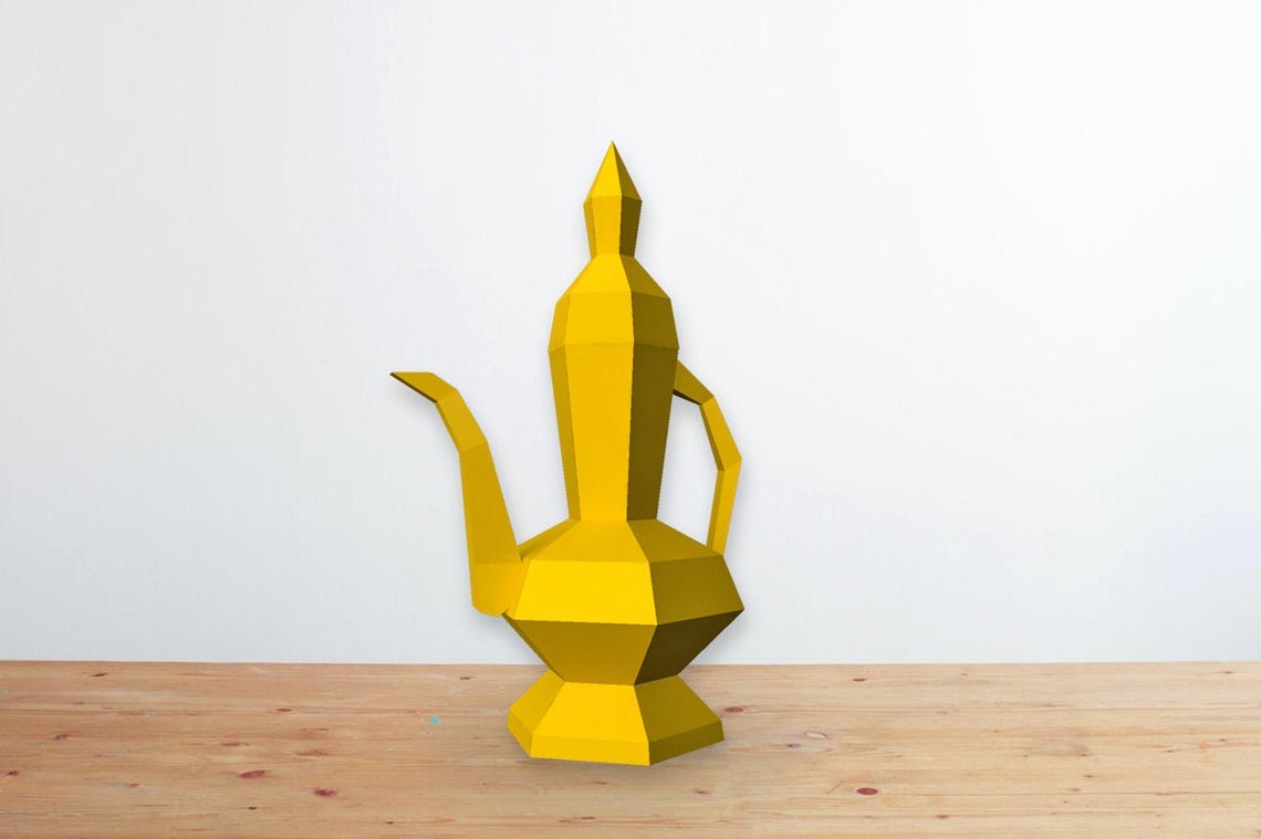 DIY Genie Lampgenie Papercraftlamp Papercraft3d Papercraft - Etsy