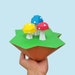 DIY Papercraft Mushroom Island3d Papercraft - Etsy