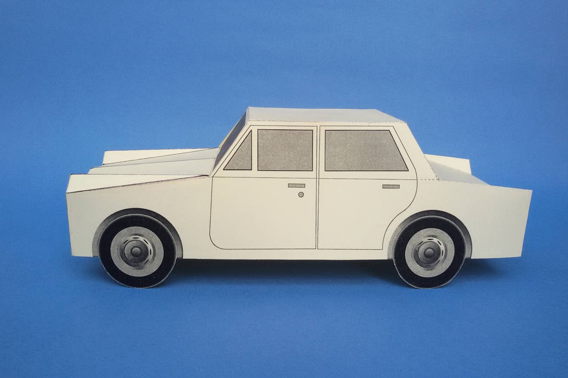 DIY Papercraft Carlowpoly Paper Carprintable Cardesk | Etsy