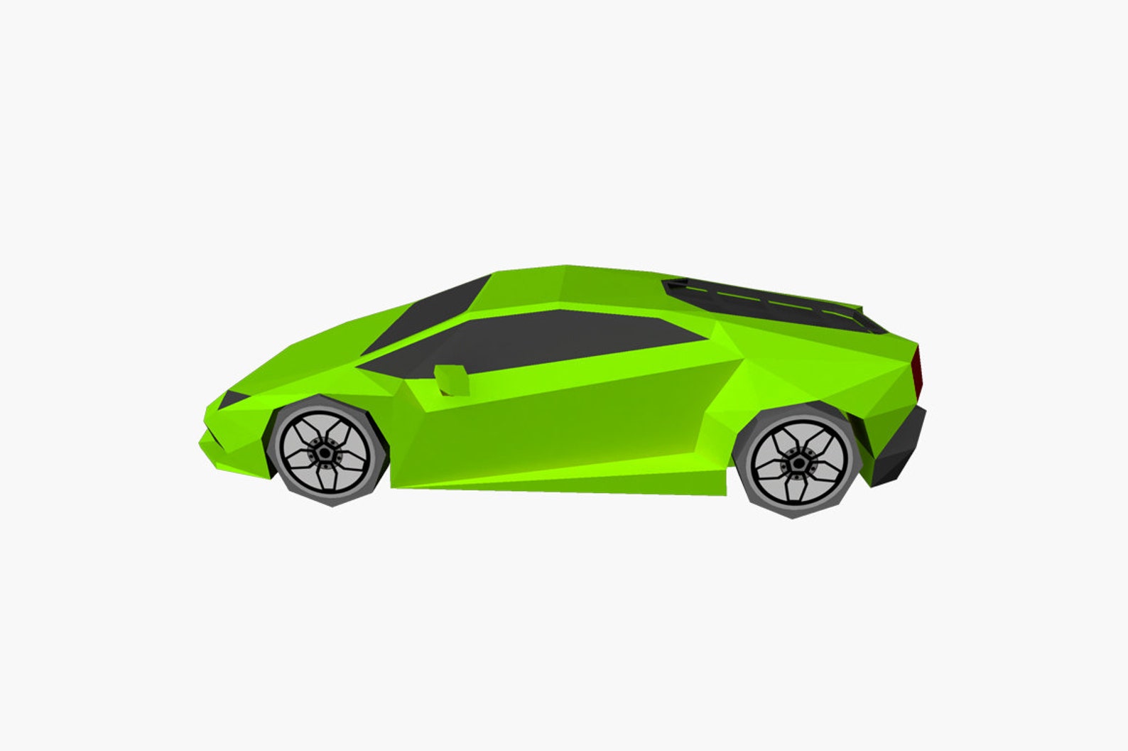 DIY Papercraft Sports Car3d Papercraftlow Poly Papercraft | Etsy