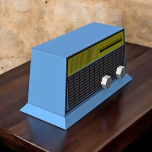DIY Papercraft Retro Radio Favor Box, Boombox Pattern (digital Files ...