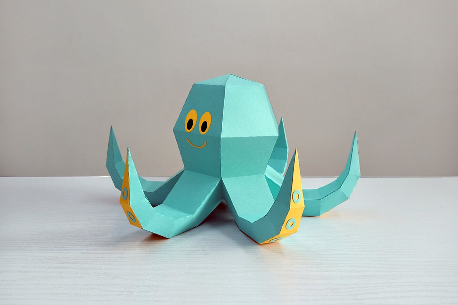 DIY Papercraft Octopusoctopus 3d Modelpaper Toyparty | Etsy