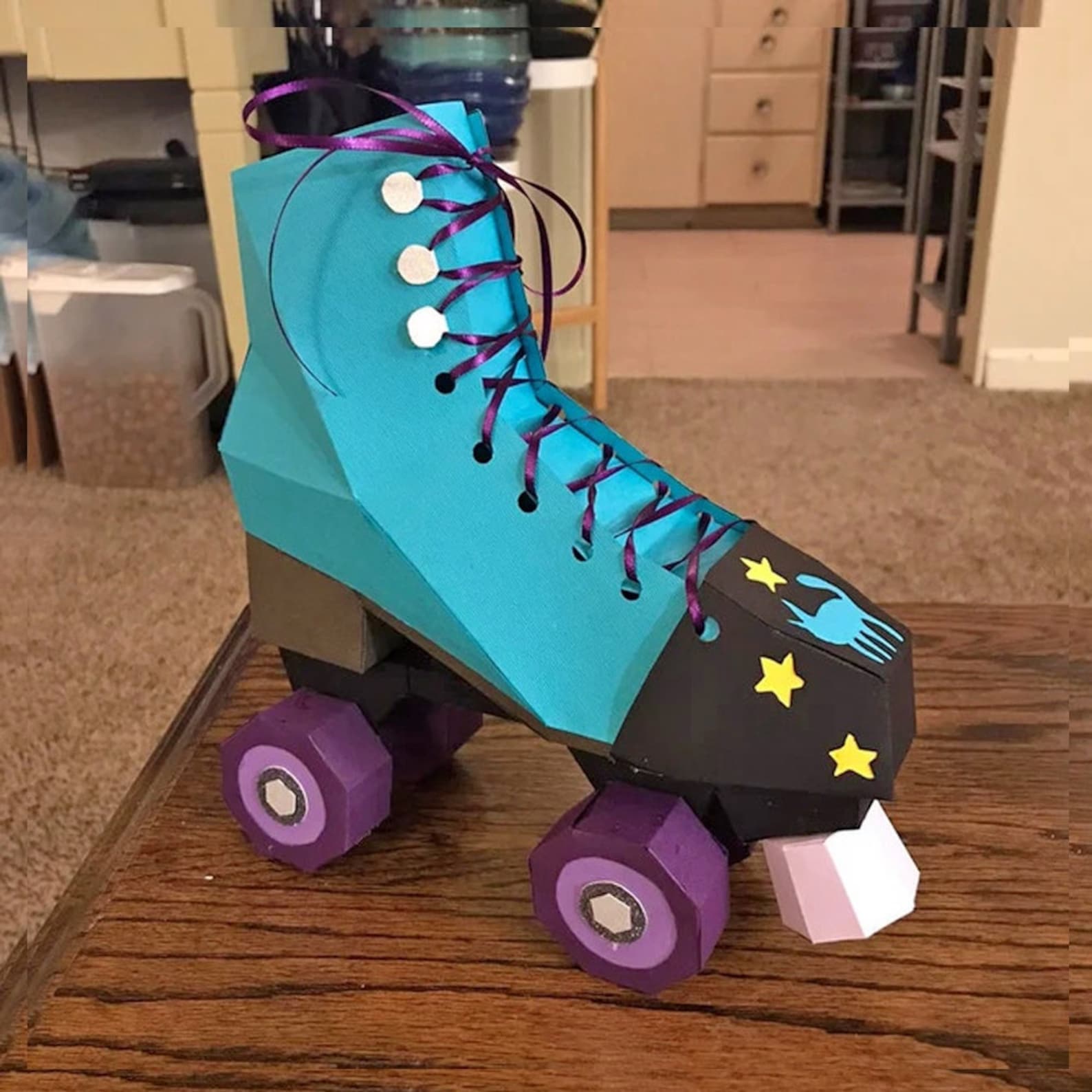 DIY Papercraft Roller Skate Shoe, Print and Fold (digital Download) - Etsy