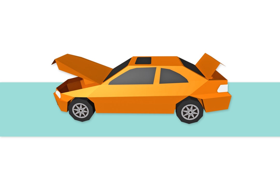 DIY Printable Car Favor,goodies Box,papercraft Car,gift Box,candy Box ...