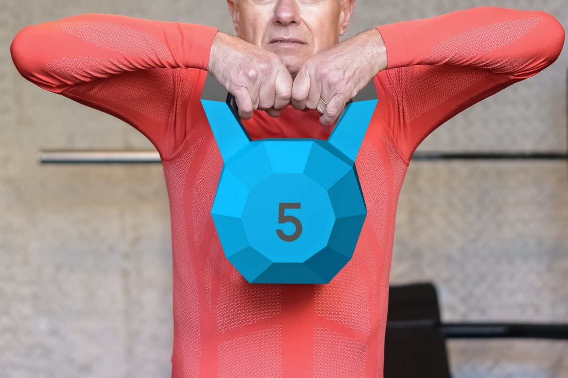 DIY Papercraft Kettlebell Gym Props Fitness Props Lowpoly - Etsy