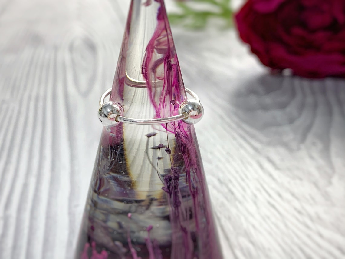 Sterling Silver spinner ring dainty ring fiddle ring | Etsy