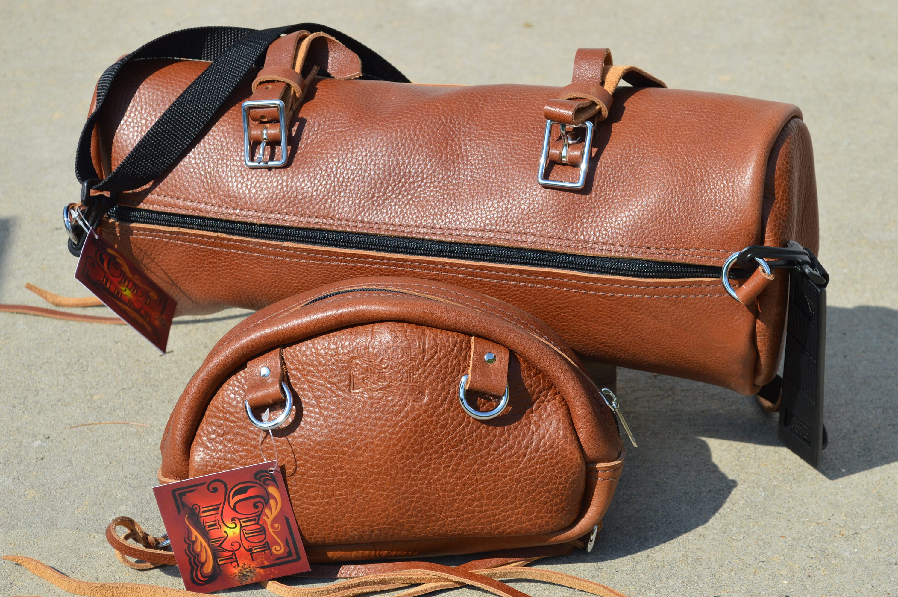 Olde Time Leather Saddle Bags - Pommel Plus Cantle Bag / Cross Body Bag ...