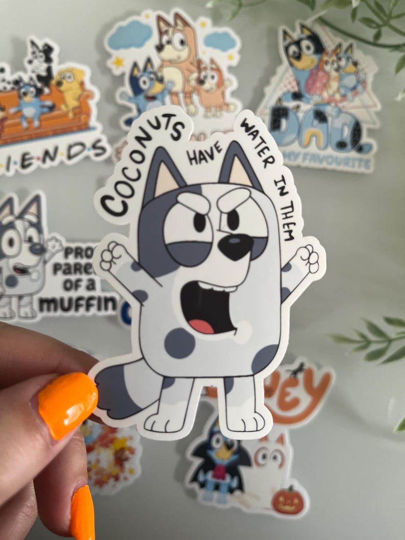 Bluey Inspired Sticker Pack 3 - Etsy