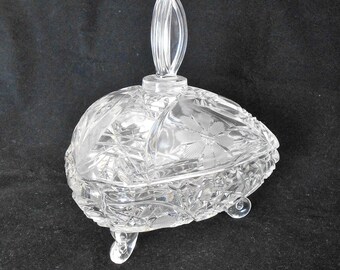 Crystal candy dish | Etsy