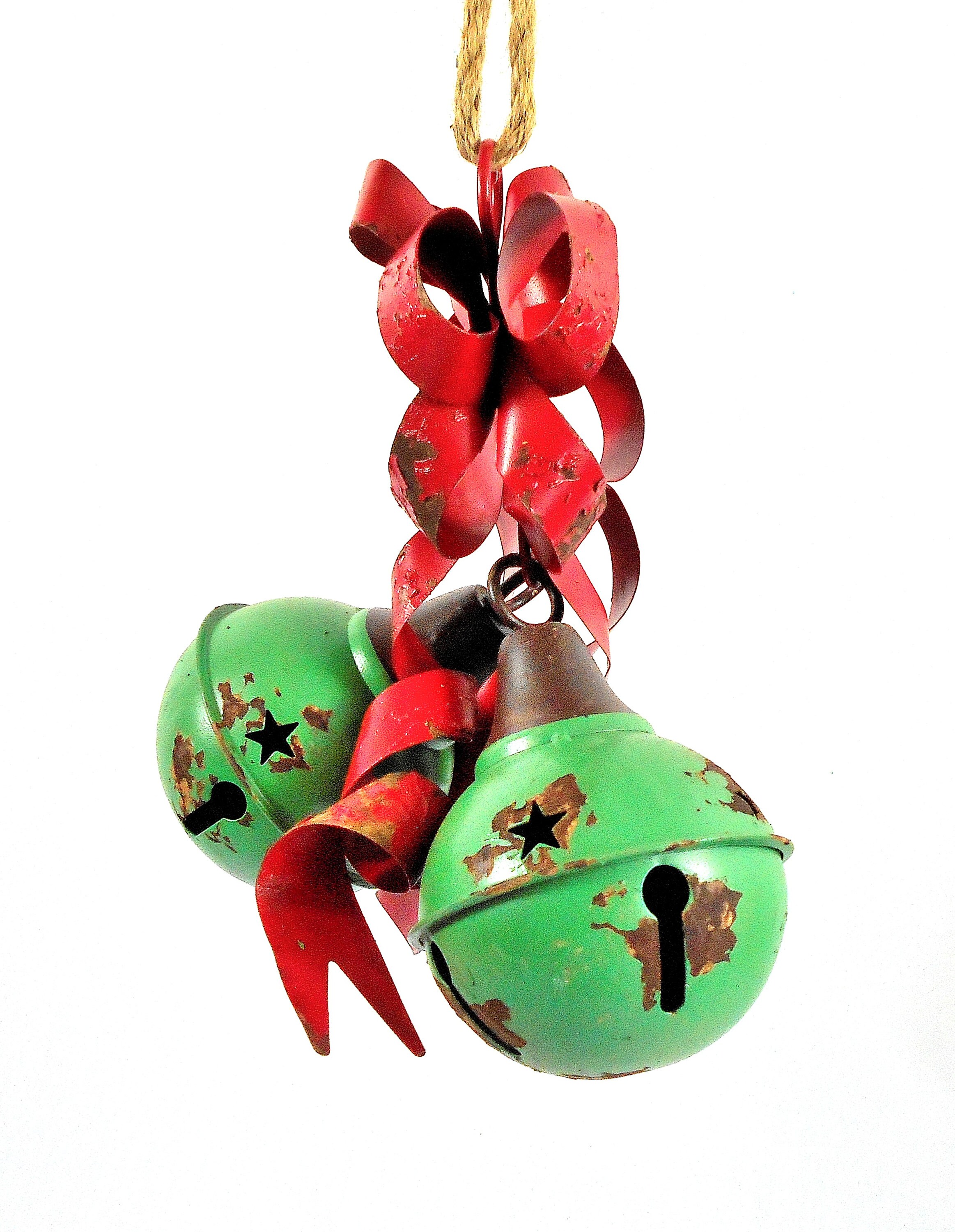 Vintage Rustic Christmas Jingle Bells Ornament – Christmas Ornament ...
