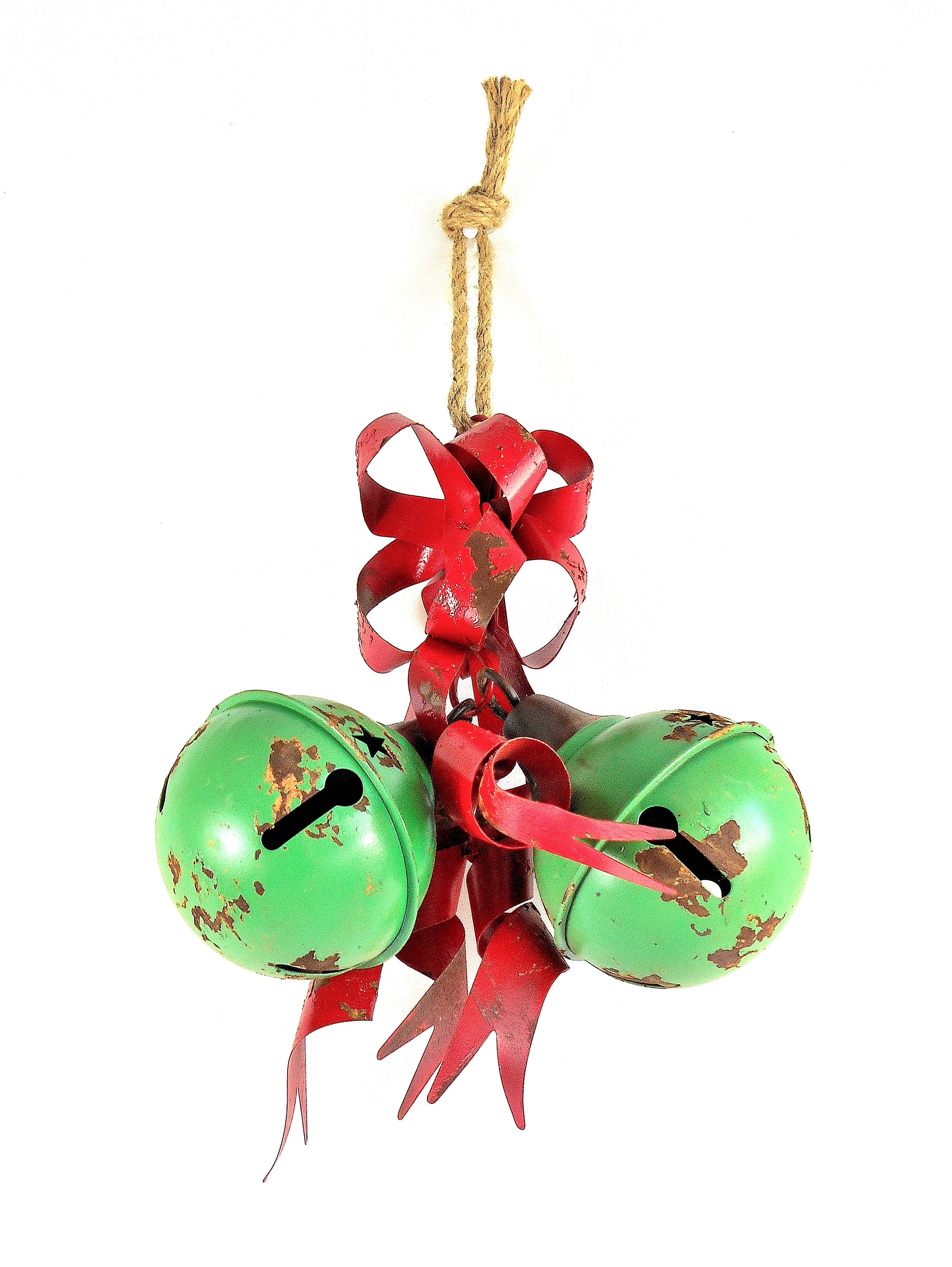 Vintage Rustic Christmas Jingle Bells Ornament – Christmas Ornament ...