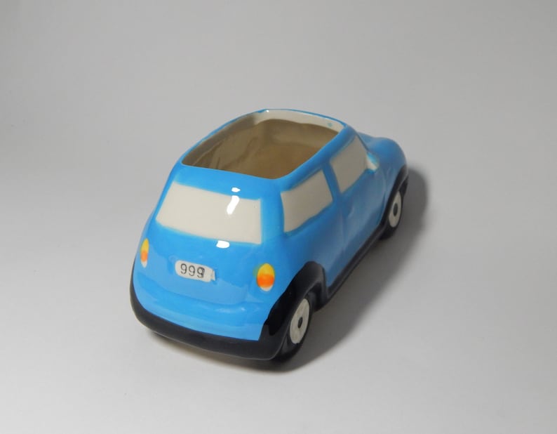 Ceramic Mini Cooper Plant Potters - Etsy