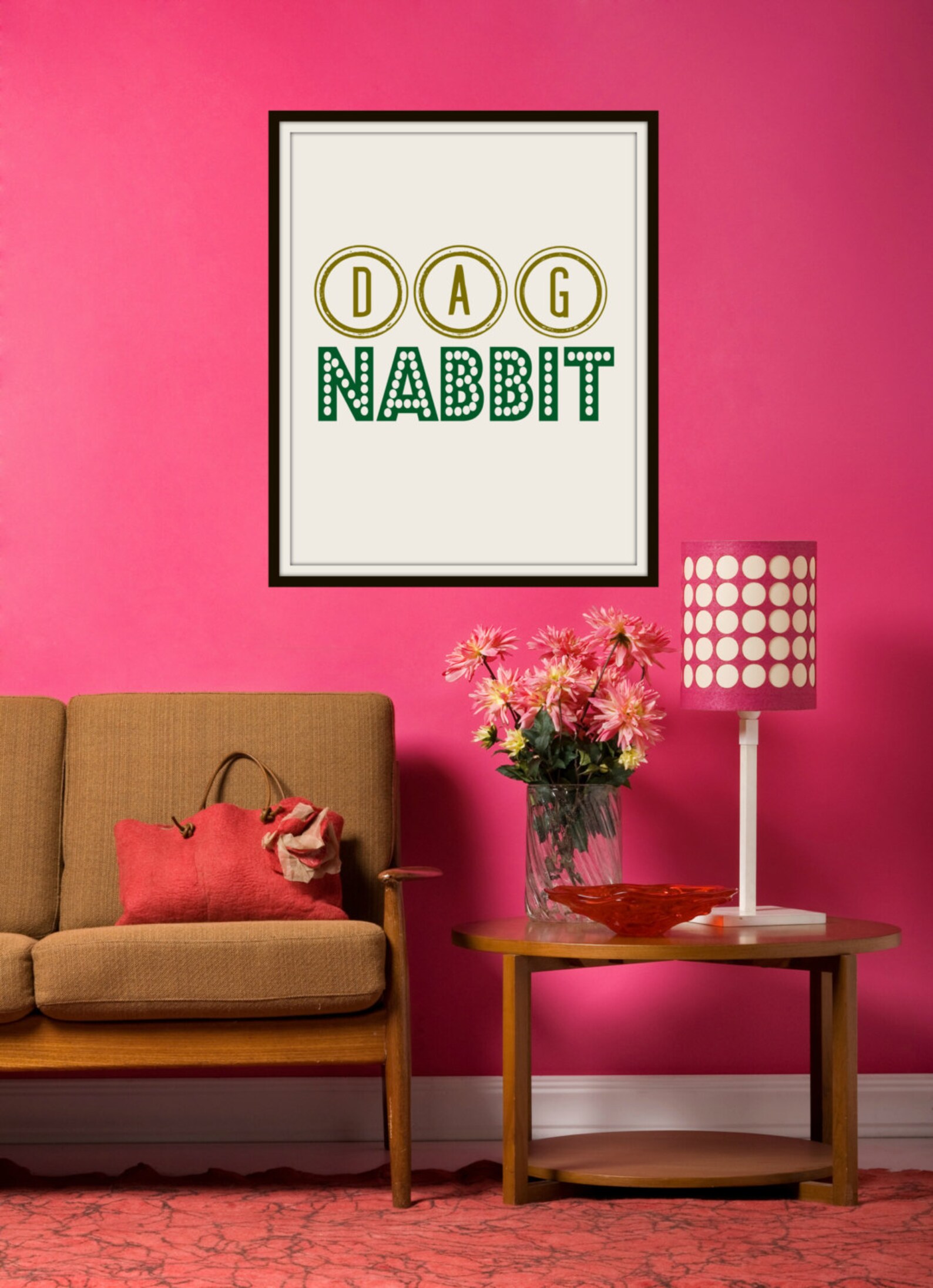 Dag Nabbit 8x10 - PRINTABLE Typography Art - Digital Typography Art ...
