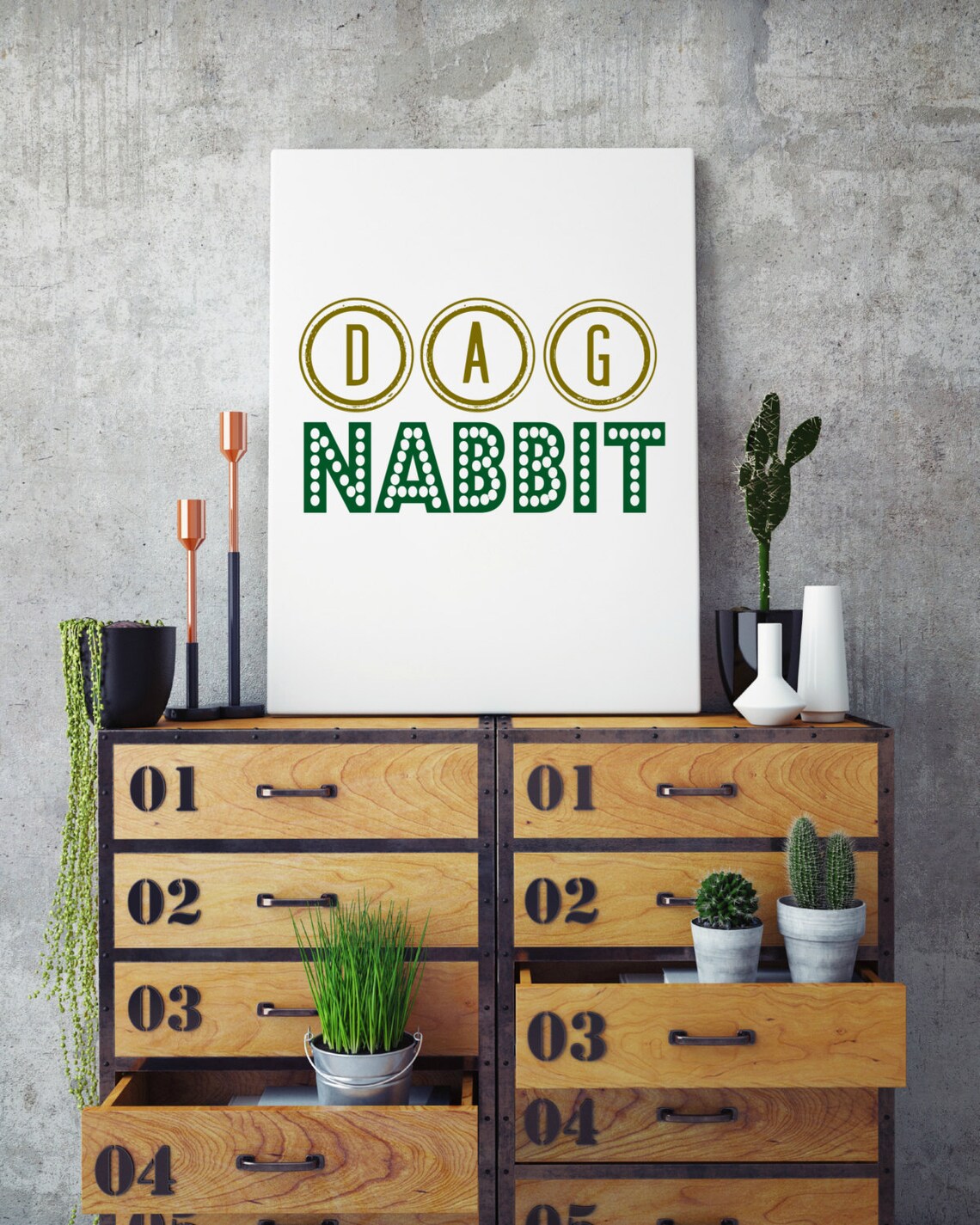 Dag Nabbit 8x10 - PRINTABLE Typography Art - Digital Typography Art ...