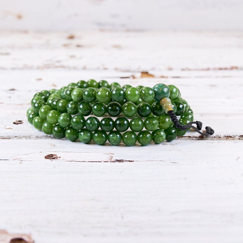 Jade Mala Mens Necklace - Etsy
