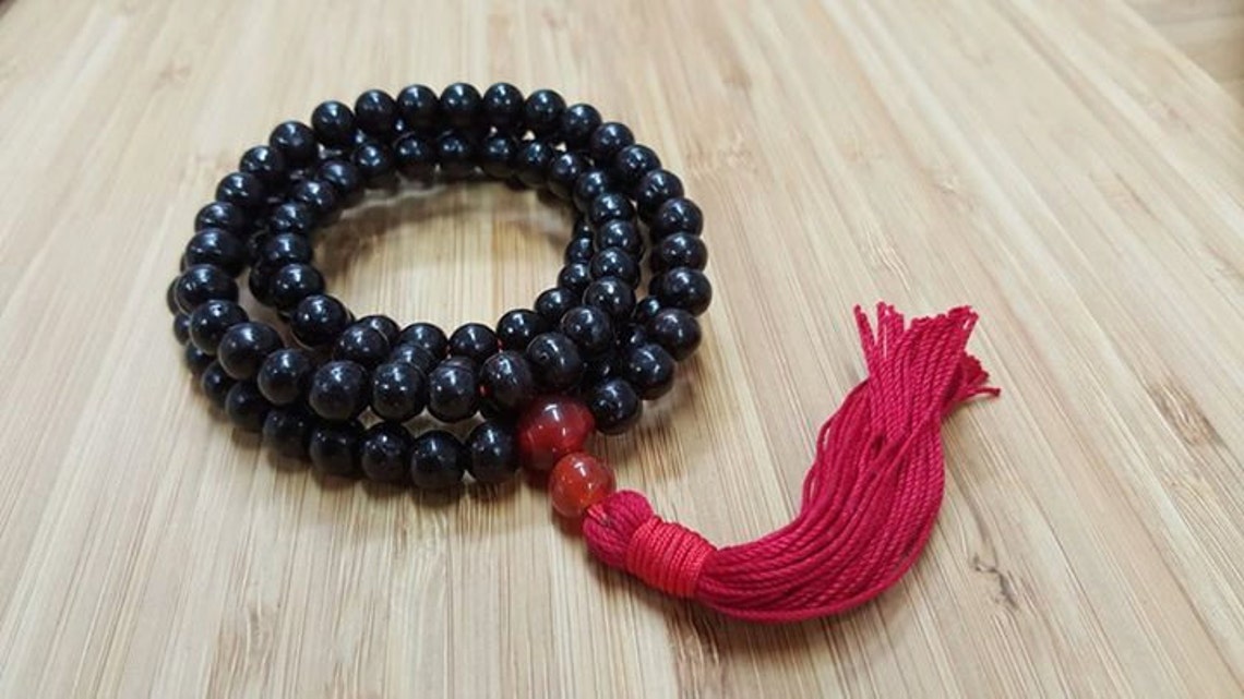 DIY Mala Kit Red Flake Jasper | Etsy