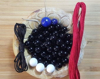 DIY Mala Kit Red Flake Jasper | Etsy