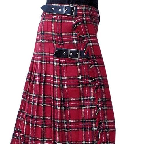 Ladies Knee Length Kilt Skirt Different Tartans Pleated Kilts | Etsy UK