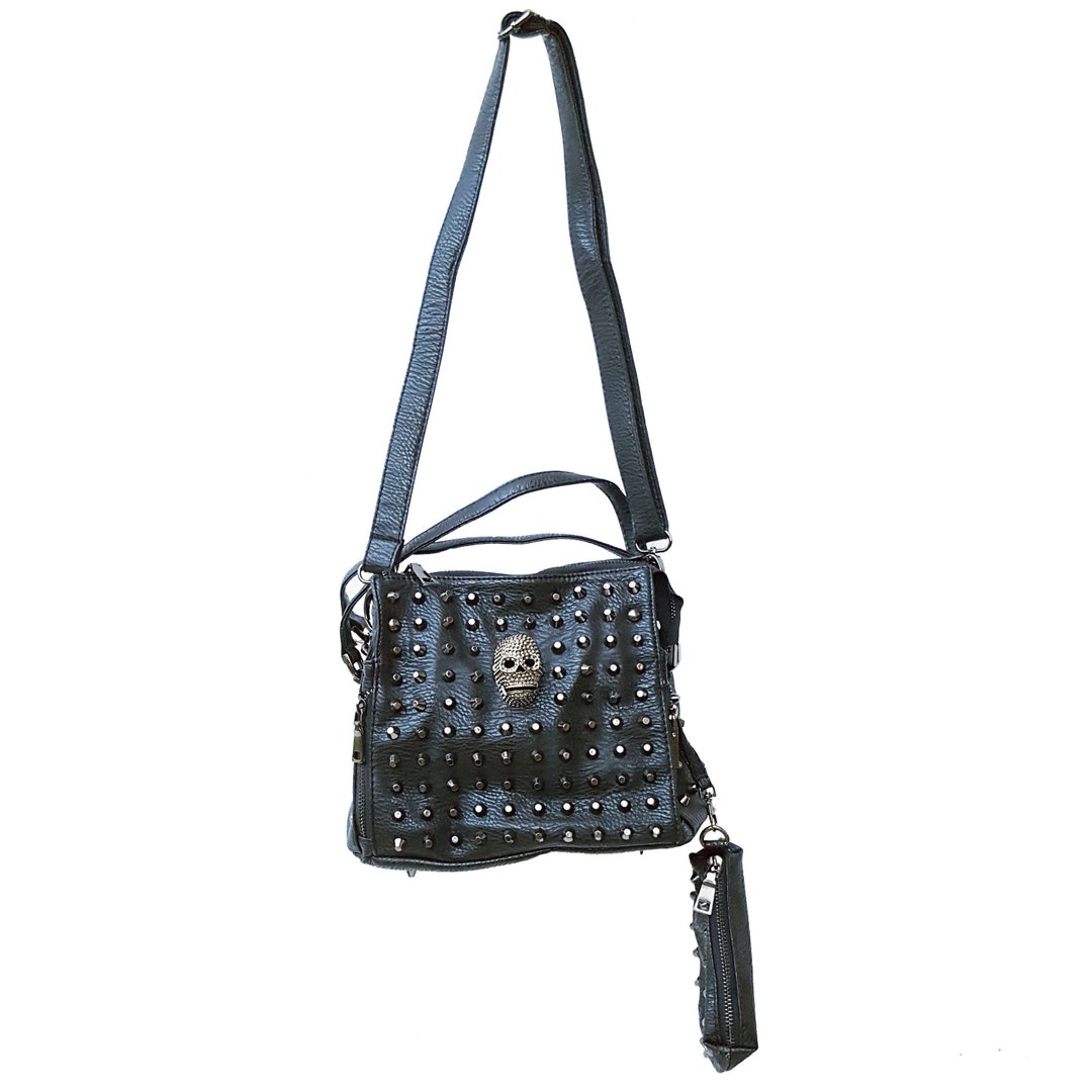 Small Studed Handbag With Wallet - Etsy