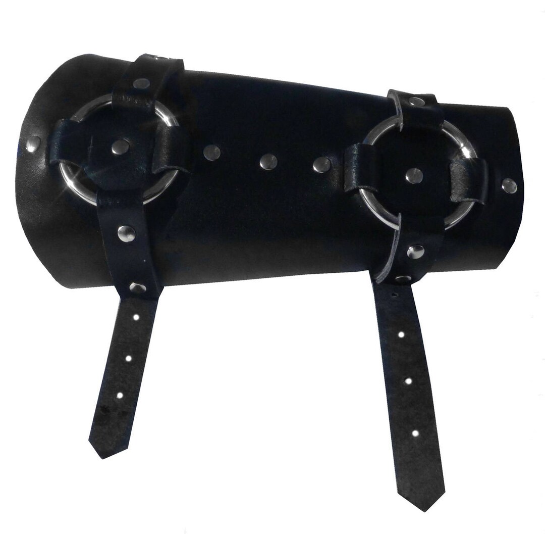 Viking Leather Arm Splint Metal Rings - Etsy