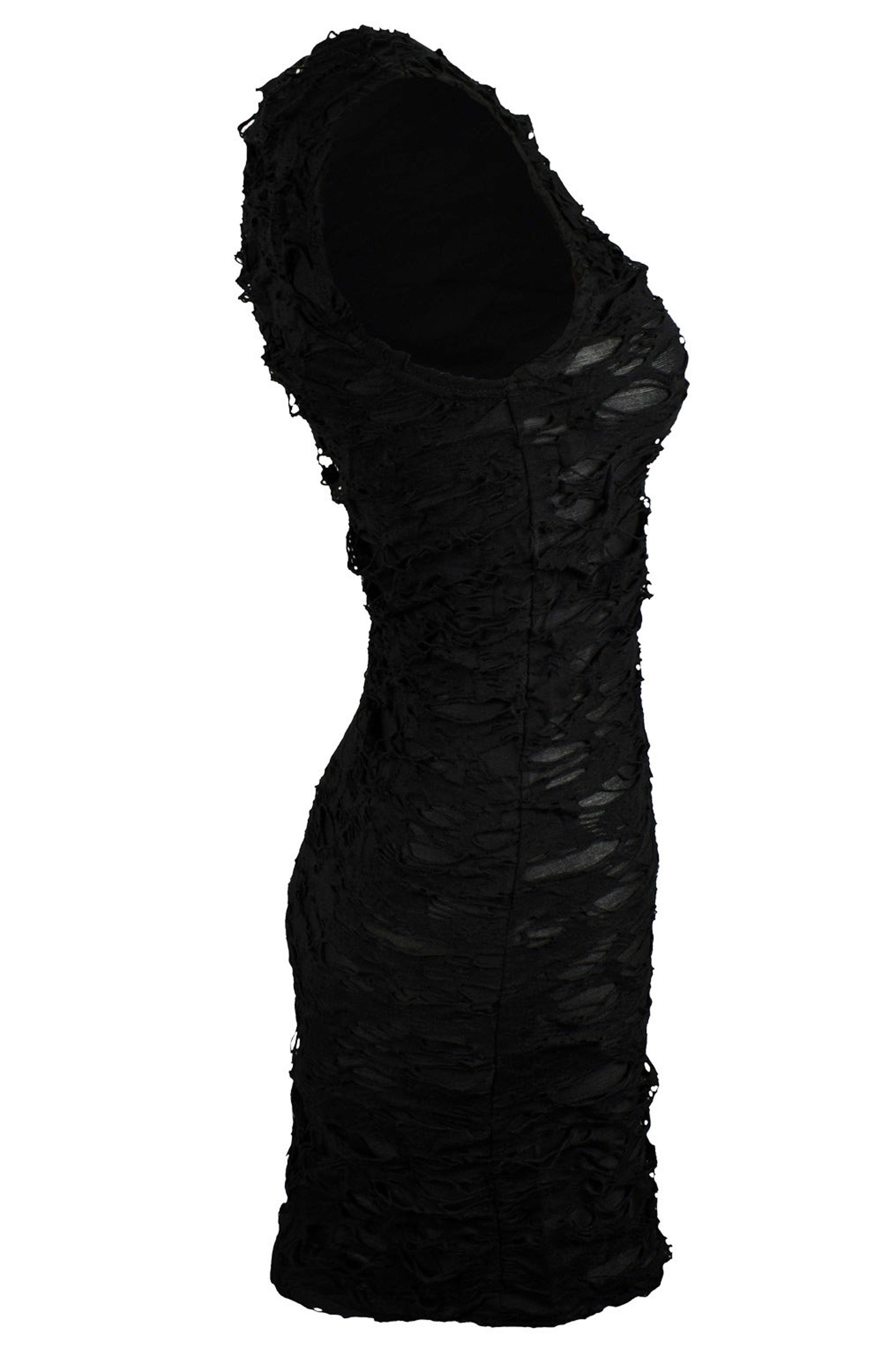 Black Shred Look Post-apocalyptic Gothic Dress | Etsy