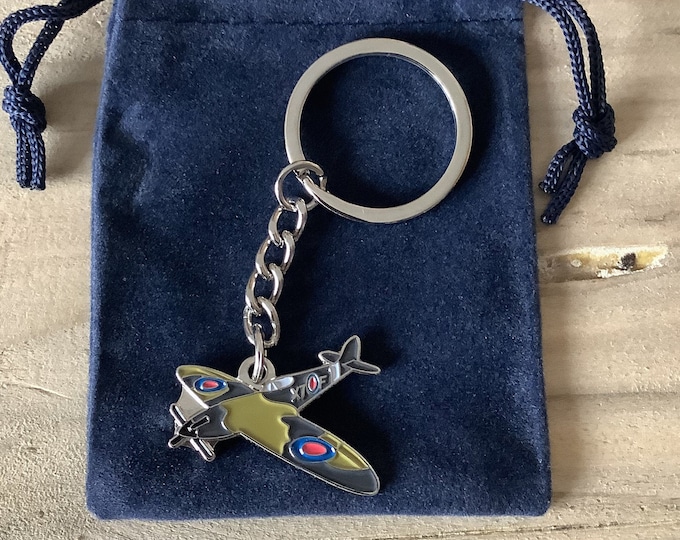 F35 Fighter Jet Pewter Keyring in A Velveteen Gift Bag | Etsy
