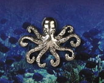 Octopus Brooch Lapel Pin / Tie Pin / Pins / Octopus Jewellery / Animal ...