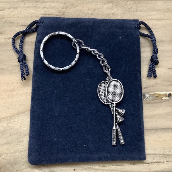 Badminton Keychain - Etsy