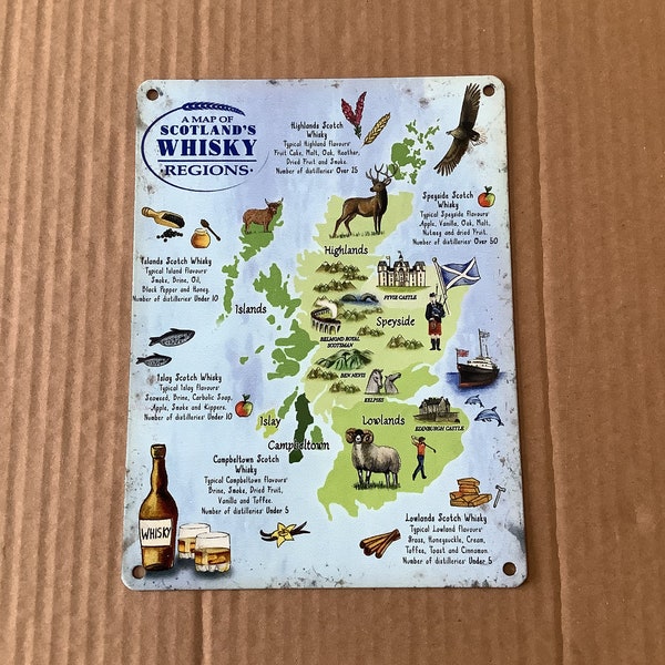 Metal Map of Scotland - Etsy UK