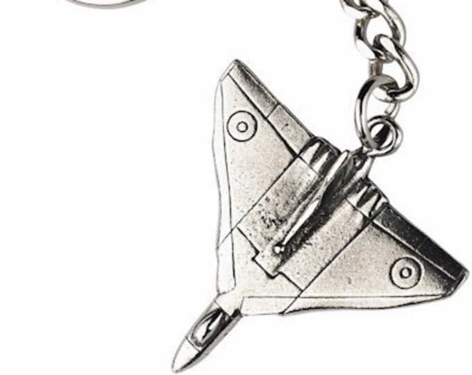 F35 Fighter Jet Pewter Keyring in A Velveteen Gift Bag | Etsy