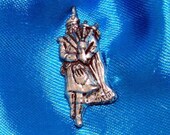 Scottish Piper Silver Pewter Pin Badge - Etsy