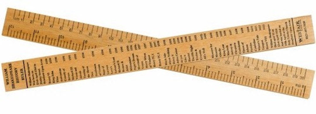William Shakespeare 30cm Wooden Ruler - Etsy