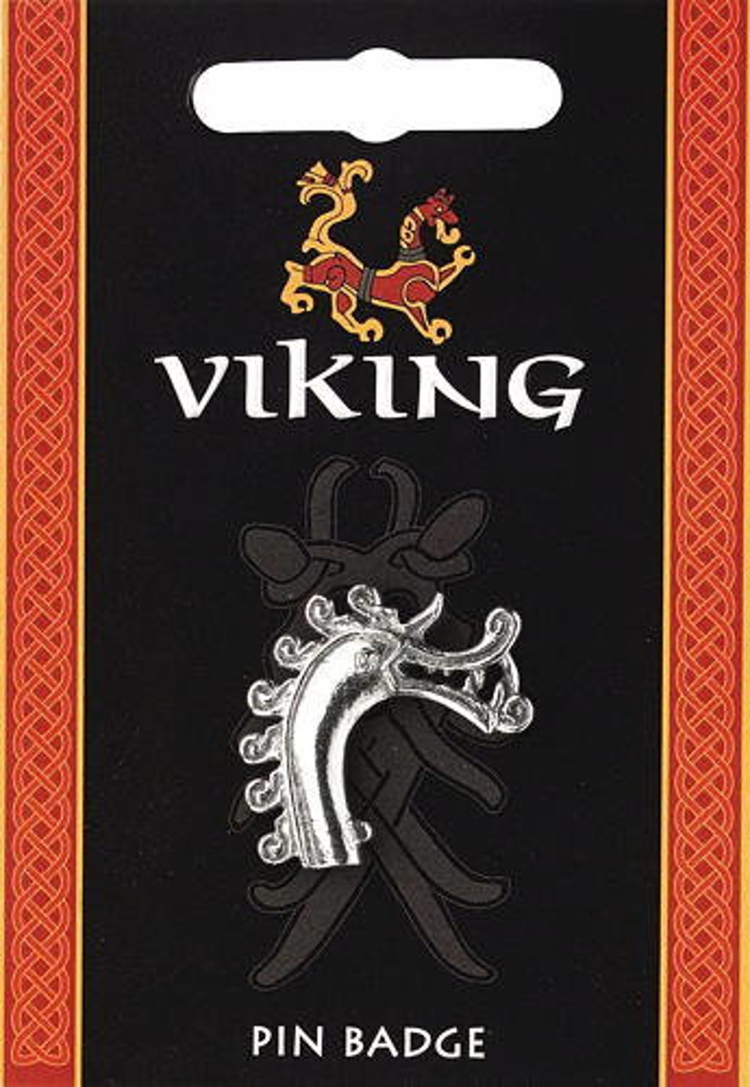 Viking Dragons Head Pewter Pin Badge - Etsy