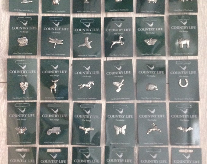 Stags Head Pewter Lapel Pin - Etsy UK