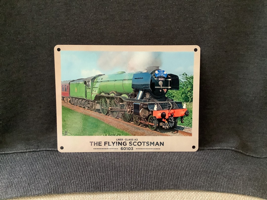 The Flying Scotsman Train Metal Wall Hanging Sign - Etsy
