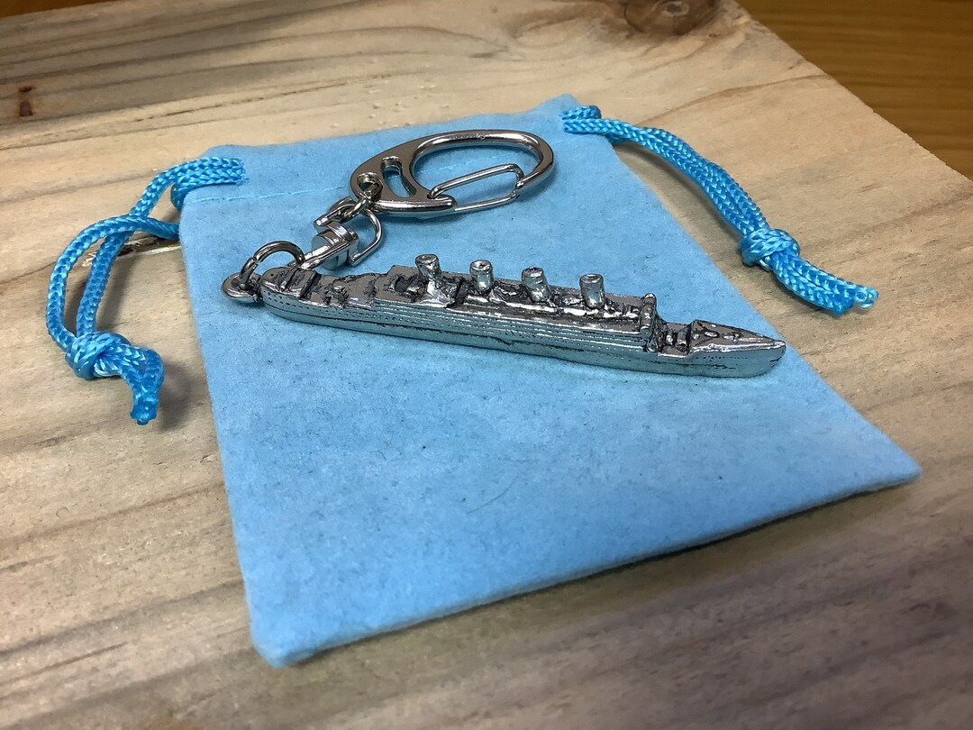 Titanic Ocean Liner 3D Quality Silver Pewter Keyring - Etsy